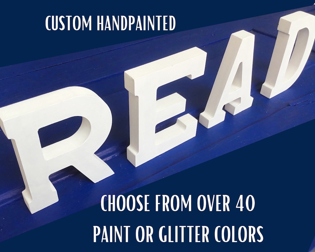 Book Nook READ Wood Letters, Classroom Decor, Gifts for Readers ...