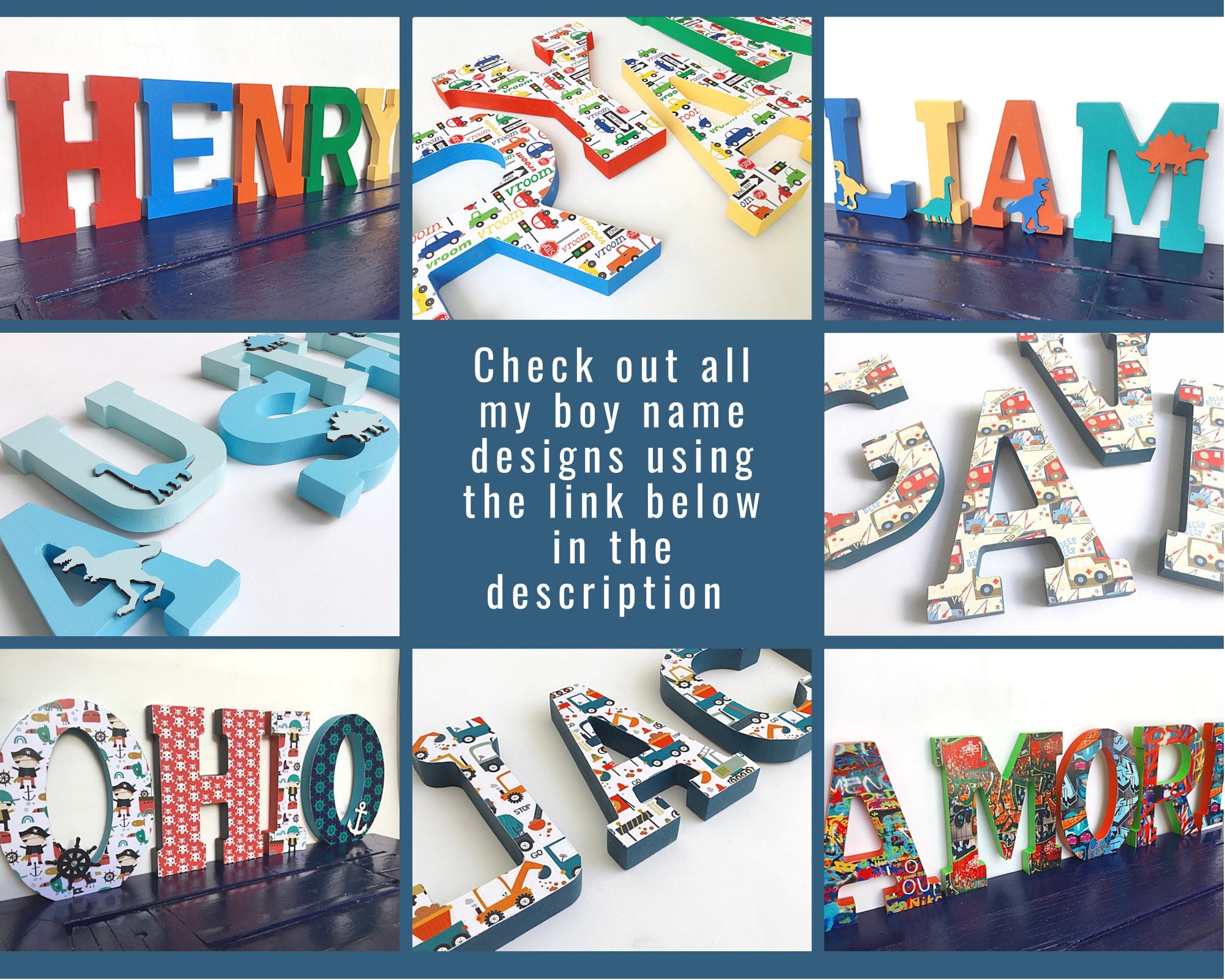 Animal Print Name Sign Jungle Baby Shower Wood Letters | Etsy