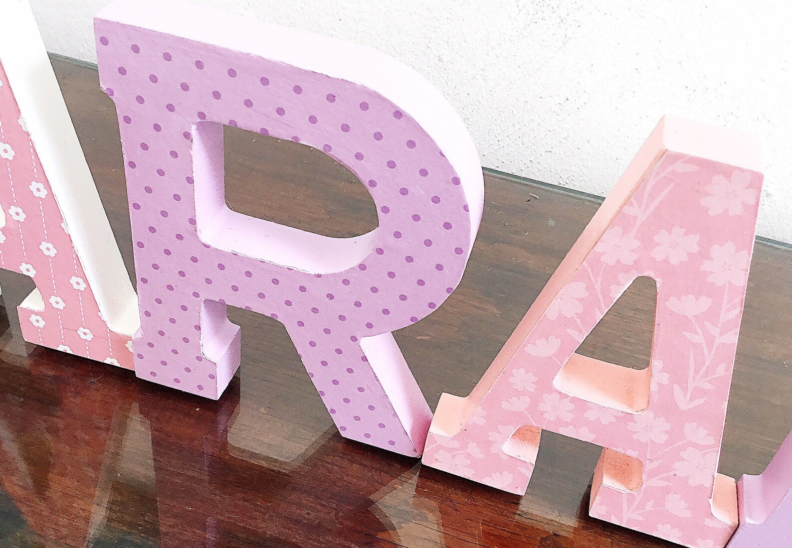 Wooden Letters for Baby Girl Nursery Wall Decor Newborn Girl - Etsy