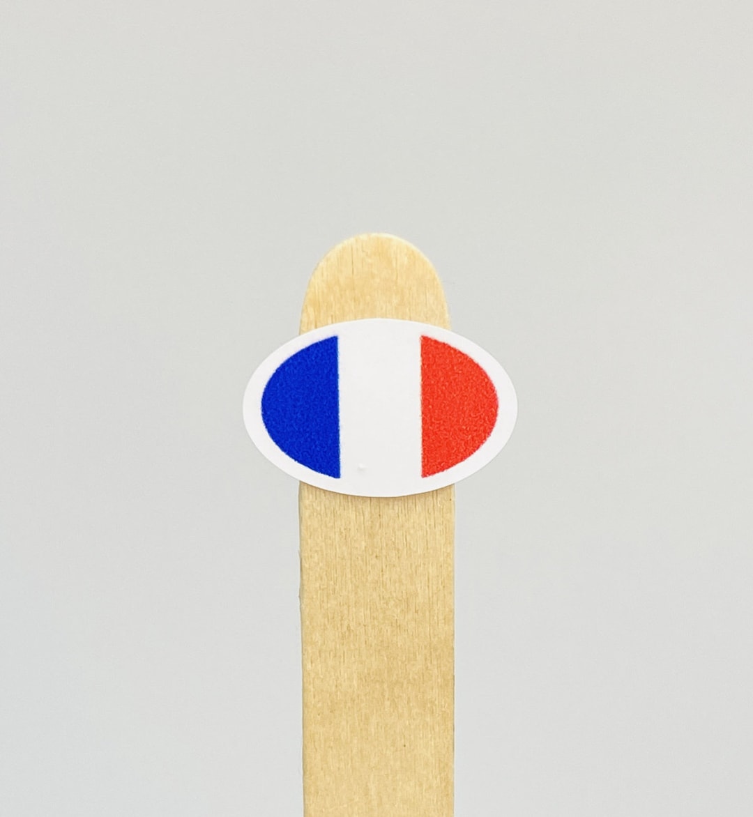 French Flag Sticker High Quality, Custom Vinyl Sticker, Small Size for ...