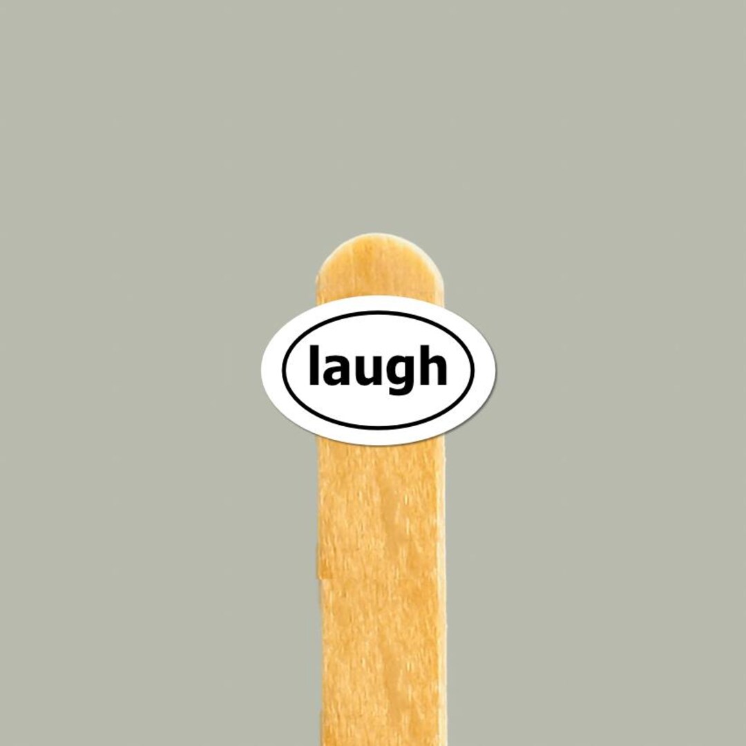 Laugh Sticker: Positivity Vinyl Decal, Water-resistant - Etsy