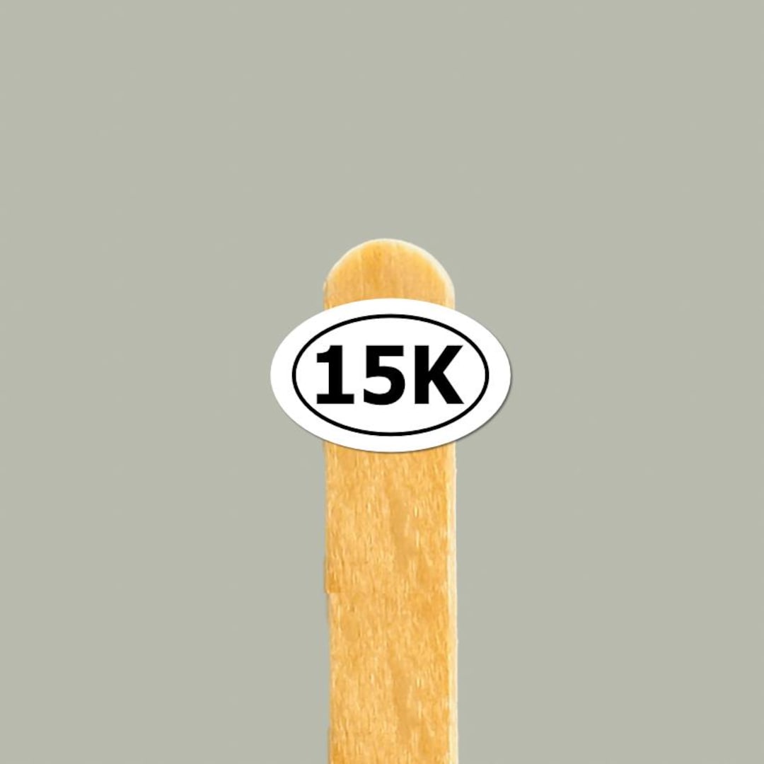 15K Vinyl Sticker for Marathon Runners | Running Decal | 15K Race ...