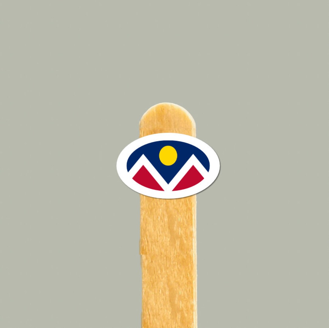 Denver Flag Sticker | Colorado Vinyl Decal for Phones, Laptops, Water ...