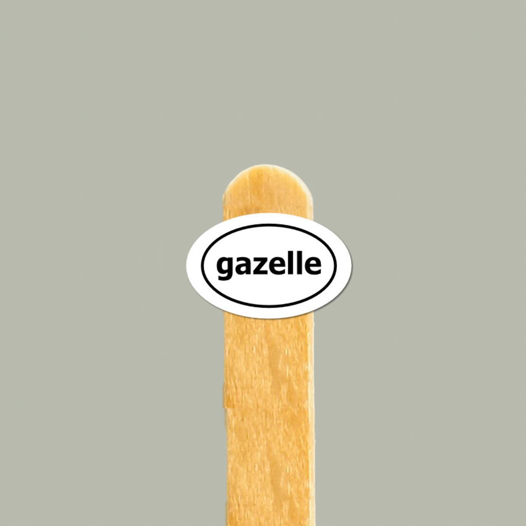 Gazelle Sticker | Motivational Vinyl Decal | Budgeting Mindset Tool ...
