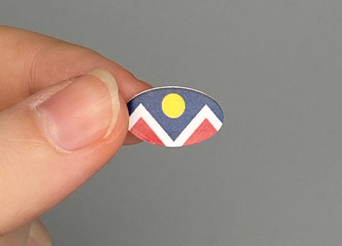Denver Flag Sticker High Quality, Custom Vinyl Sticker, Small Size for ...