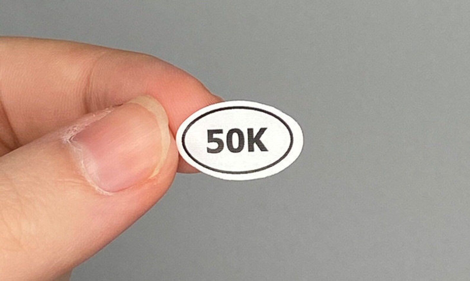 50K Running Sticker High Quality Custom Vinyl Sticker - Etsy Canada