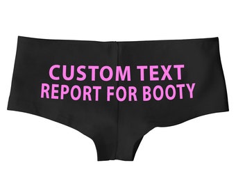 Custom Text Panties - Etsy