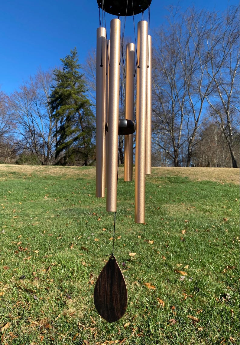 Sunshine Outdoor 40 Inch Melody Metal Wind Chimes, Blue and Golden ...