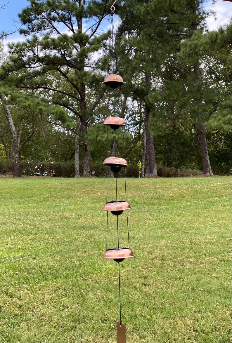 Copper Bells Wind Chime: 36" Temple Garden Feng Shui Decor - Etsy