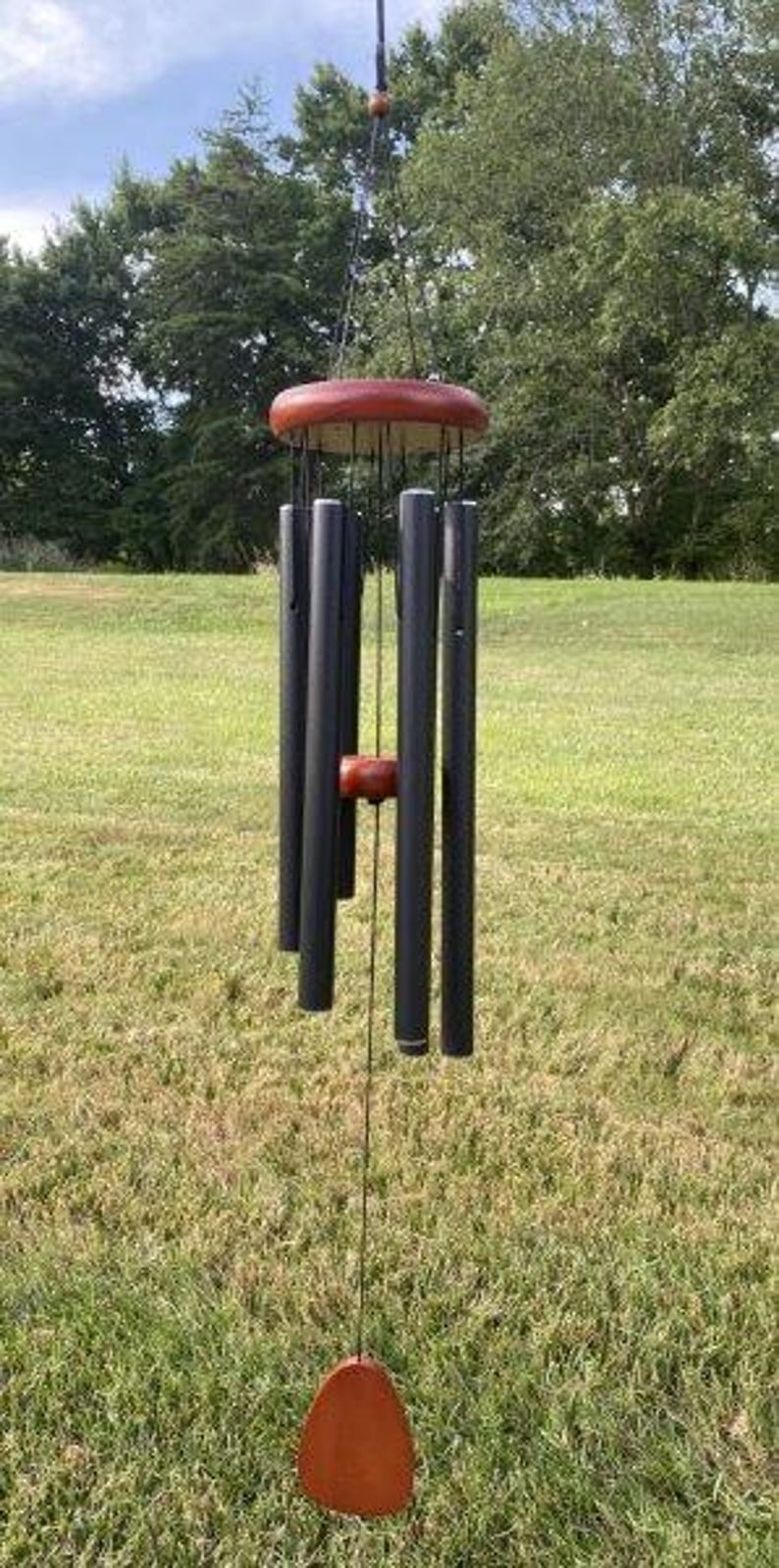 Custom Engraving, 33 Inch Golden Wind Chime: Harmonic Deep Tone, Ash ...