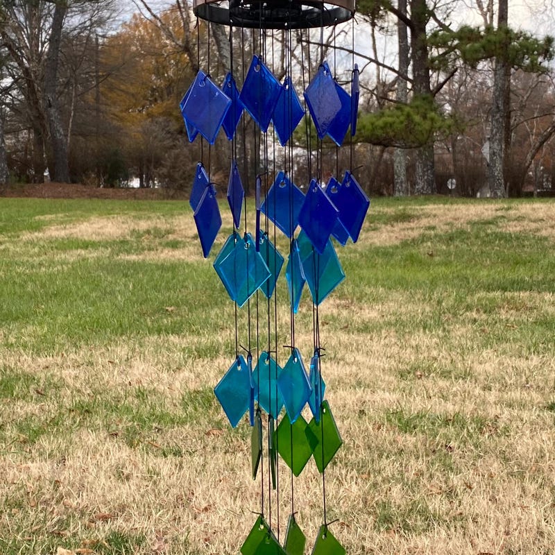 Glass Wind Chime - Etsy