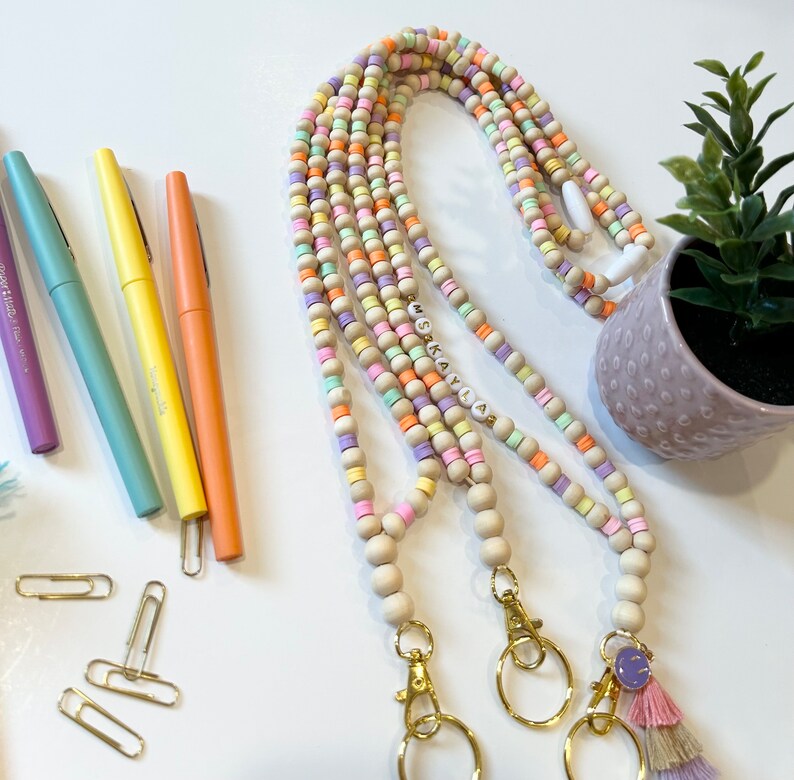 Spring Feeling Teacher Lanyard and Badge Holder for Teacher Gifts and ...
