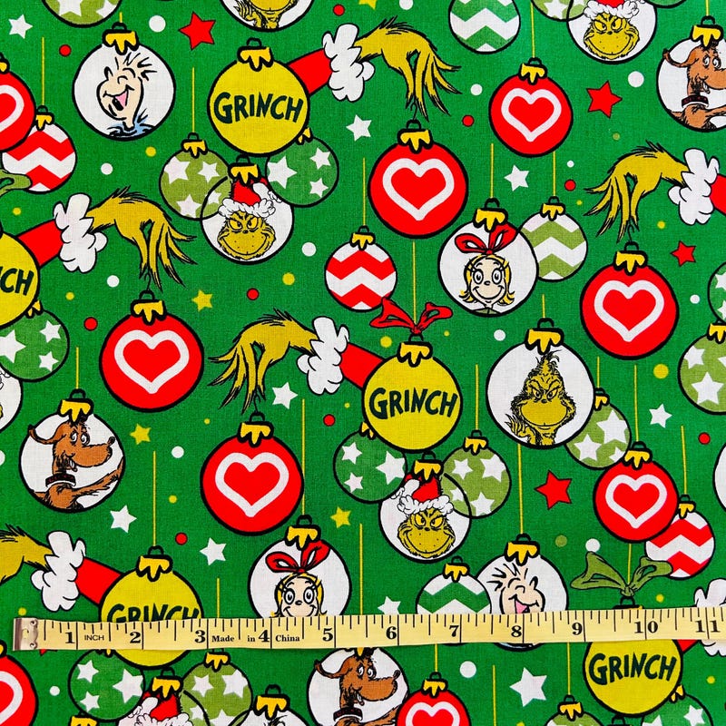 Grinch Fabric - Etsy