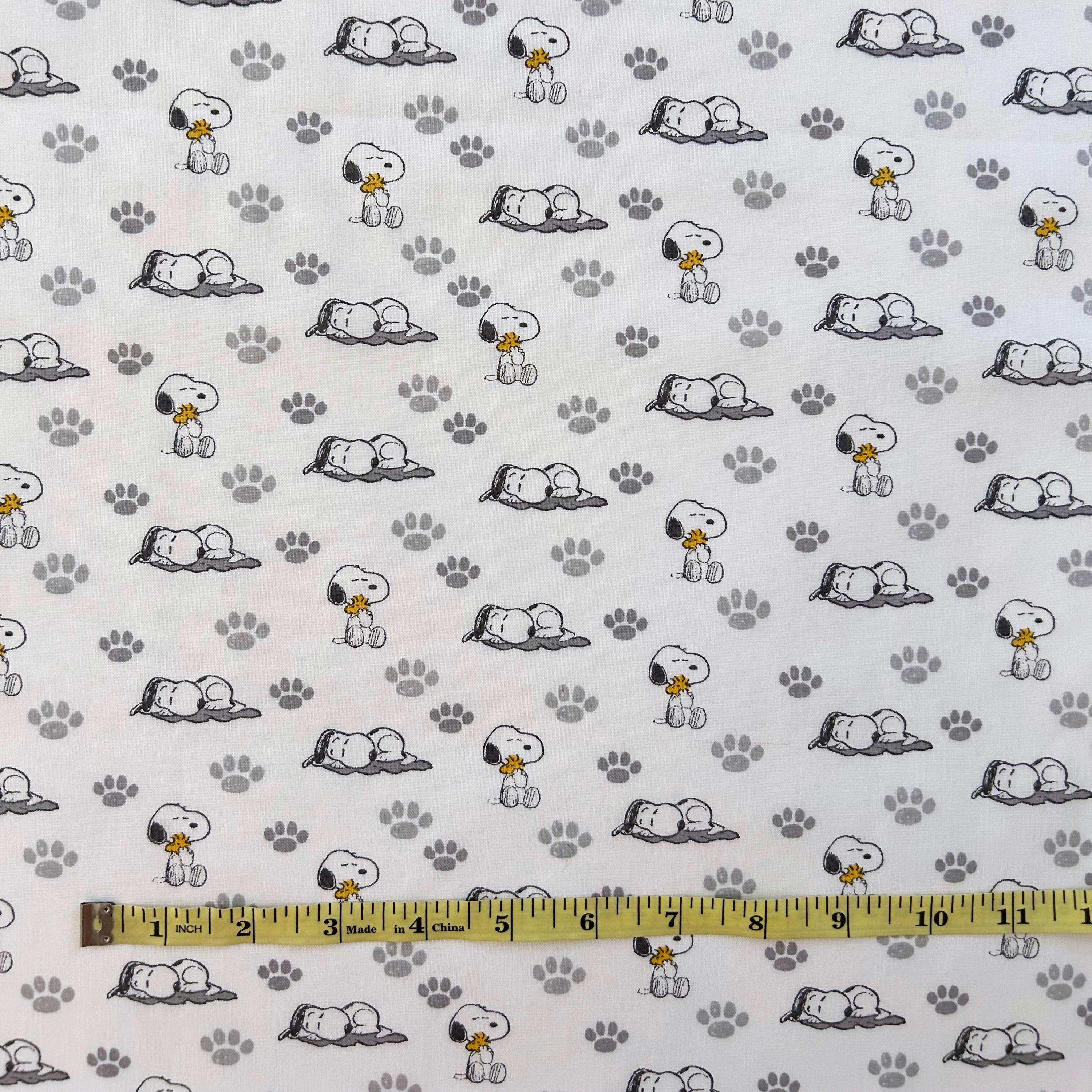 Peanuts Snoopy Paws - 100% Cotton Fabric by Springs Creative - Yard, 1/ ...