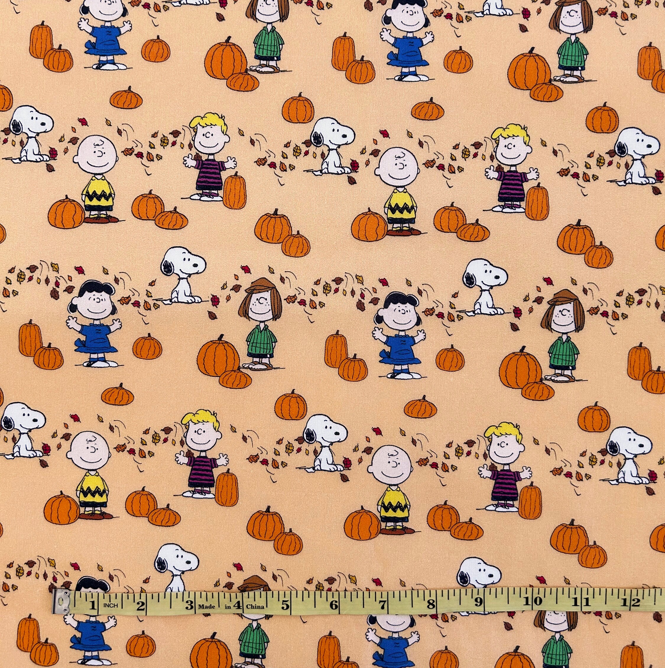 Peanuts Pumpkin Patch Halloween - 100% Cotton Fabric by Springs ...