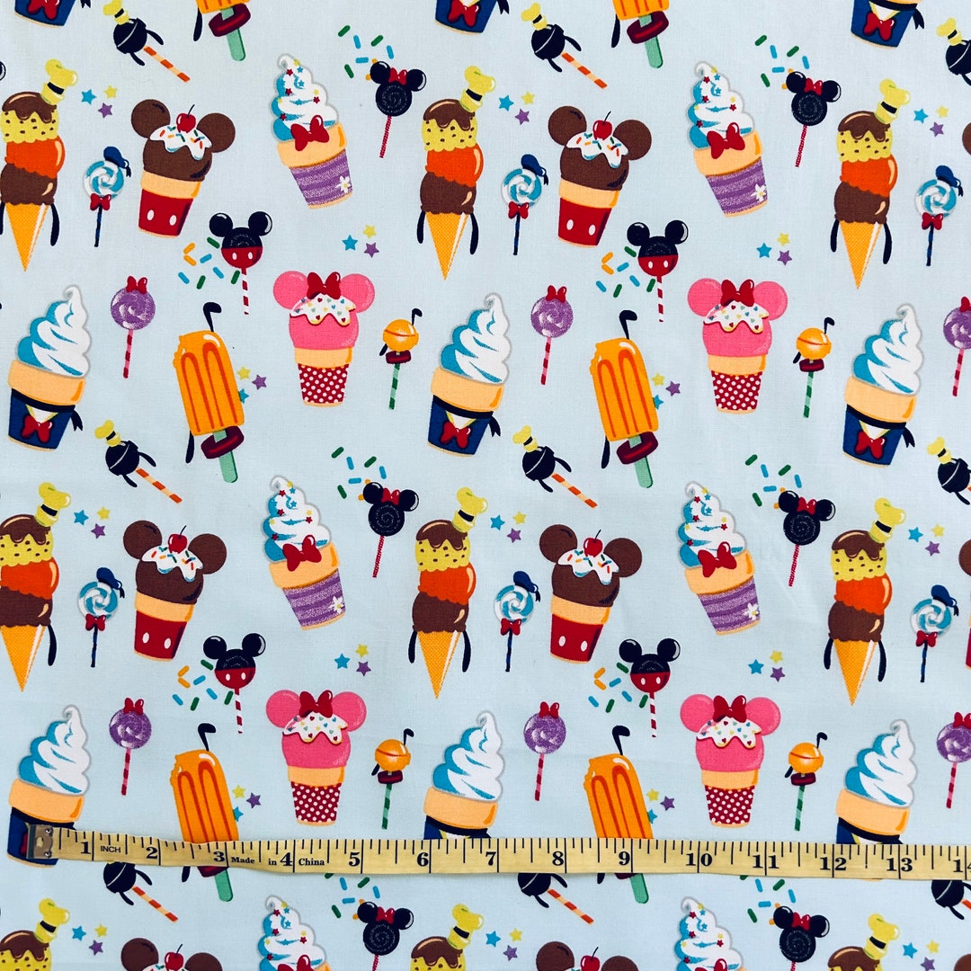 Disney Ice Cream Toss - 100% Cotton Fabric by Springs Creative - Yard ...