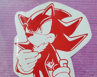 Shadow the Hedgehog Inspired Vinyl Decals - Etsy