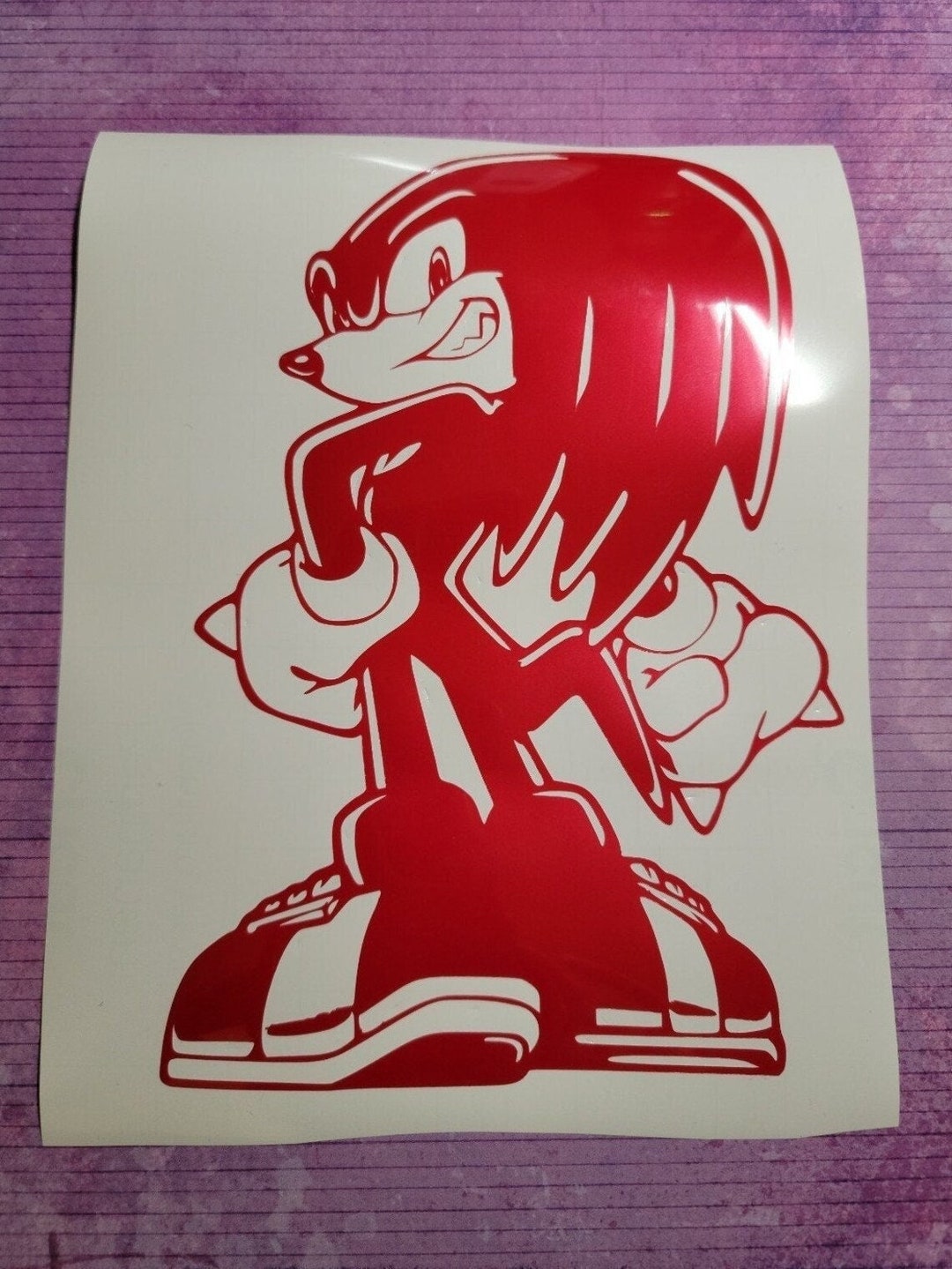 Multi-style - Knuckles the Echidna - Vinyl Decal - UV Proof ...