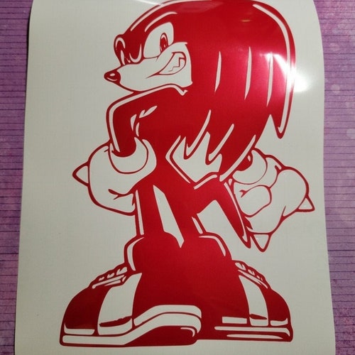 Knuckles Sonic the Hedgehog Sticker Decal Laptop Sticker - Etsy