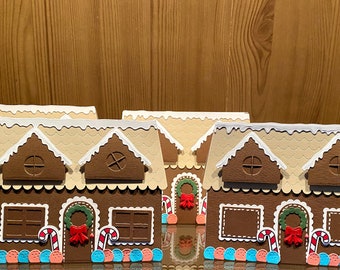 Handmade Christmas Card | Unique Gingerbread House Card - Etsy