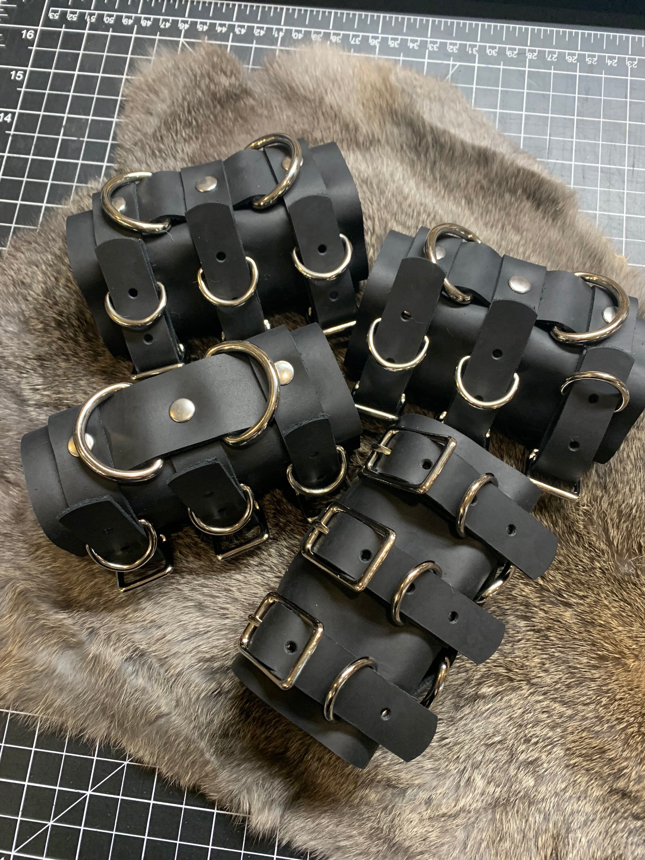 Removable Furniture Leather Cuff/restraints Set of 2 - Etsy