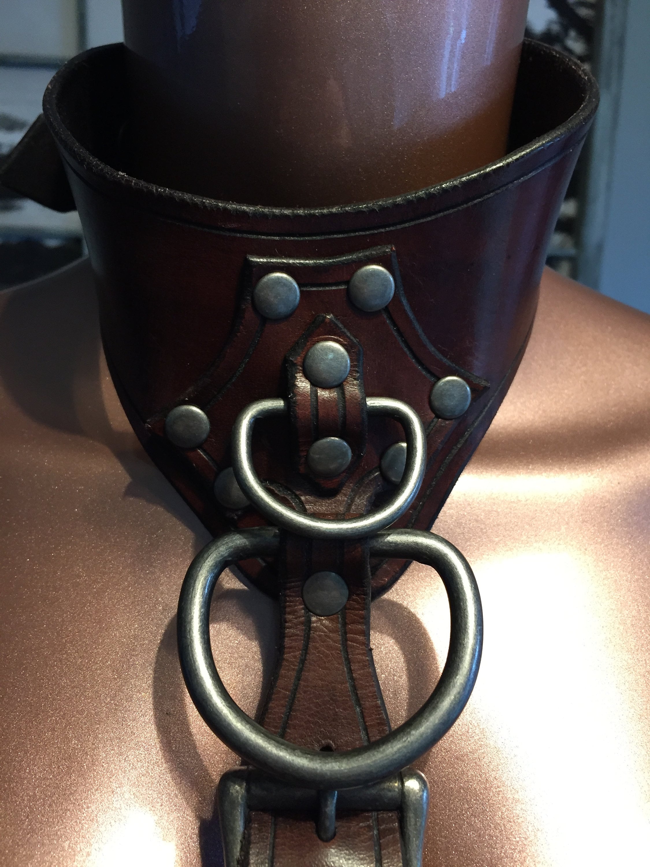 Strict Leather Collar/choker/necklace/restraint With Matching - Etsy