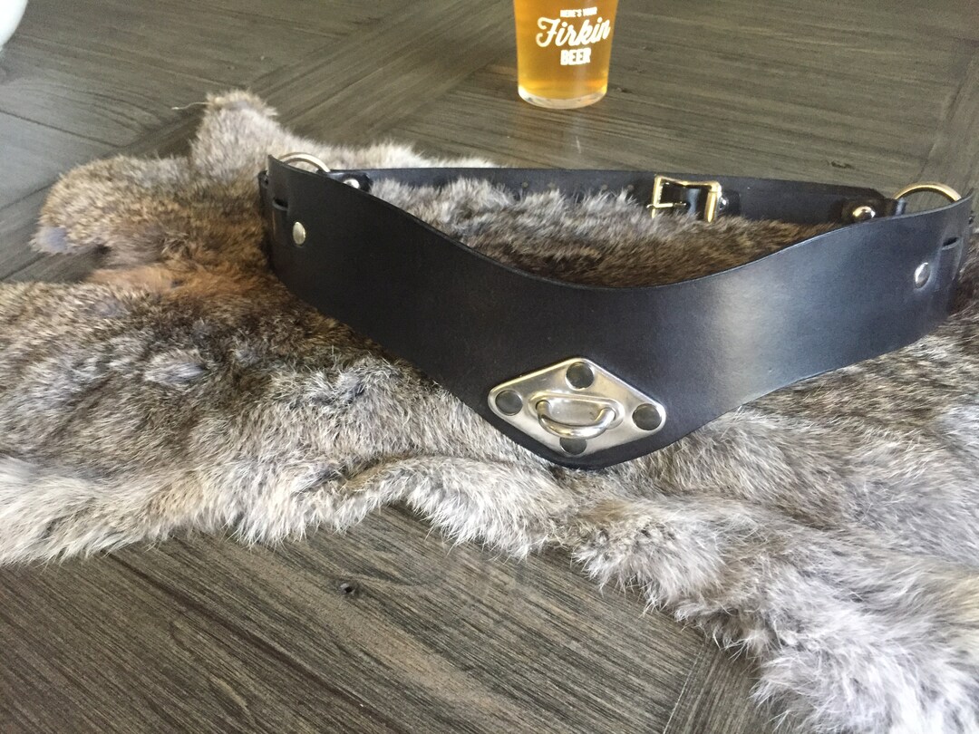 Canadian Handmade Black Leather Bustier/waist Restraint W Nautical ...