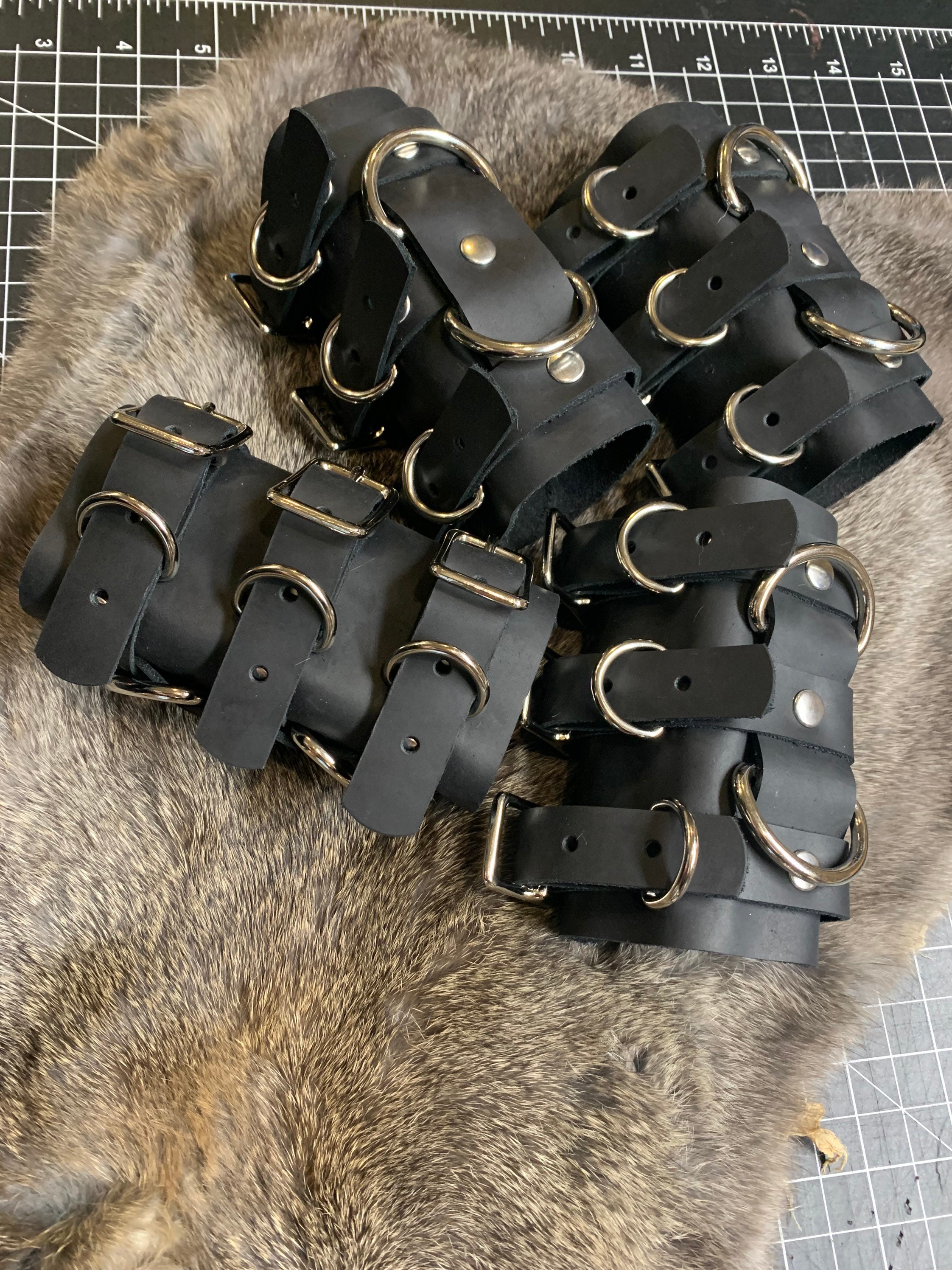 Removable Furniture Leather Cuff/restraints Set of 2 - Etsy