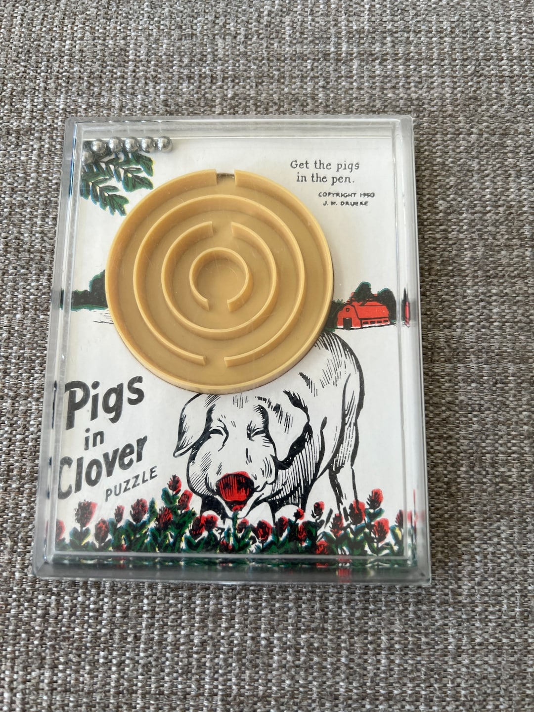 1950 Pigs in Clover Handheld Puzzle - Etsy