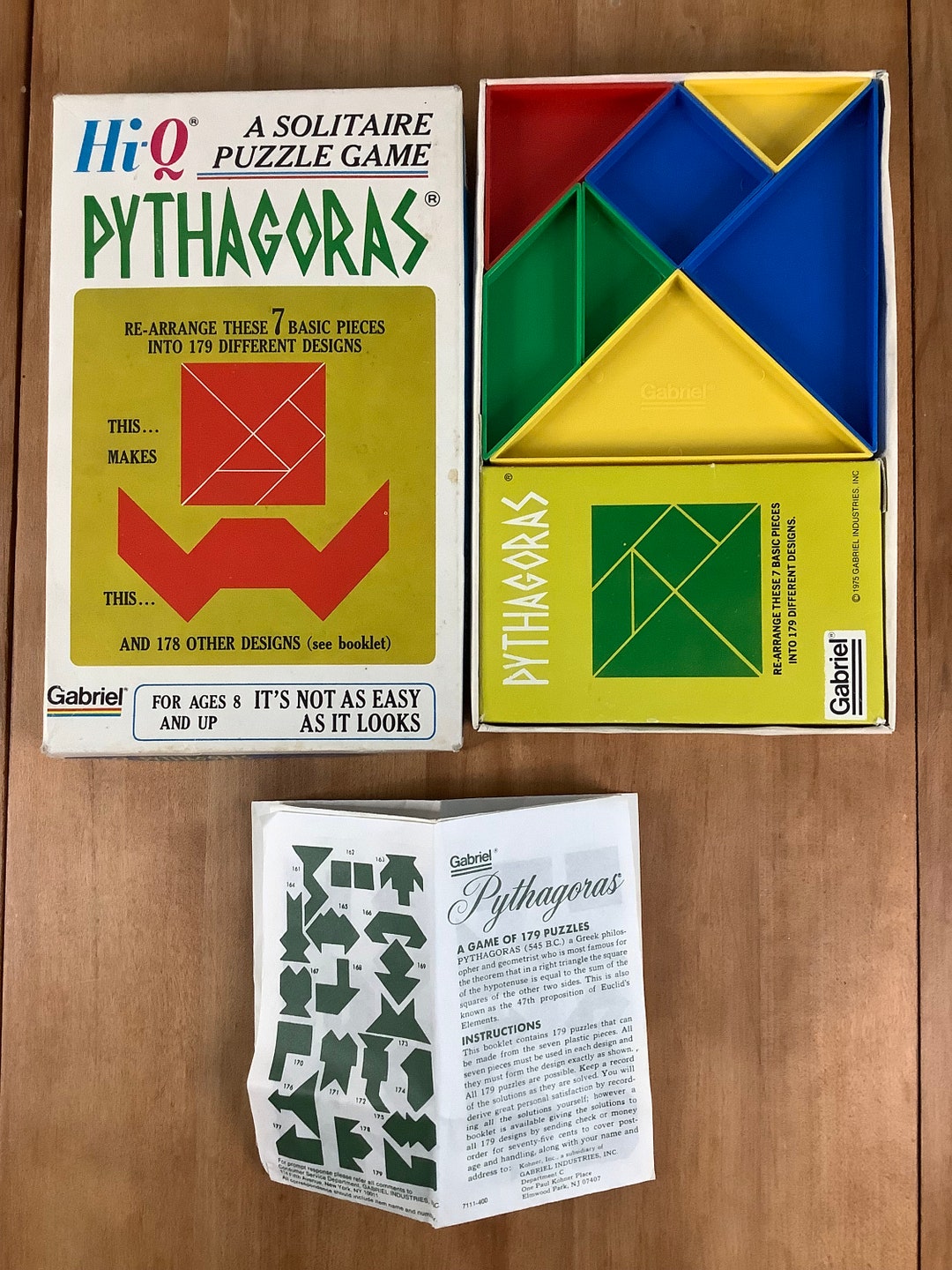 Pythagoras A Solitaire Puzzle Game by Gabriel - Etsy