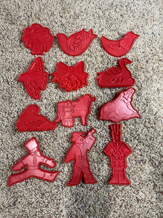 Vintage 12 Days of Christmas Cookie Cutters Complete Set - Etsy