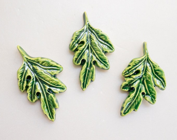 Ceramic Leaves Ceramic Mosaic Tiles for Backsplash Table Mural Art ...