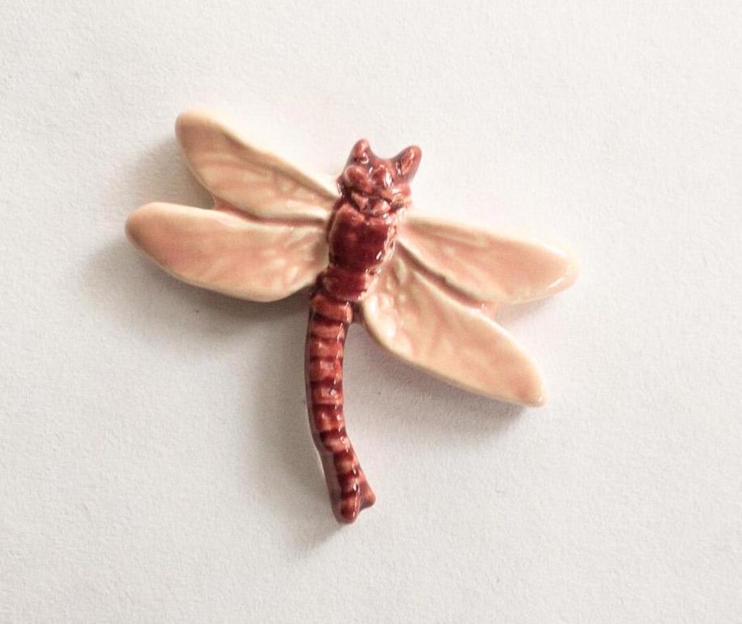 Pink Ceramic Dragonfly Mosaic Tile Insect Bug for Mural Table ...