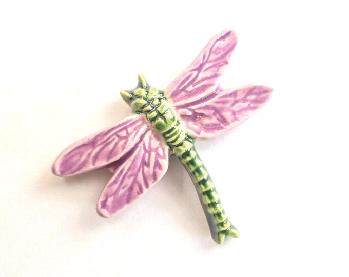 Purple Ceramic Dragonfly Mosaic Tile Insect Bug for Mural Table ...