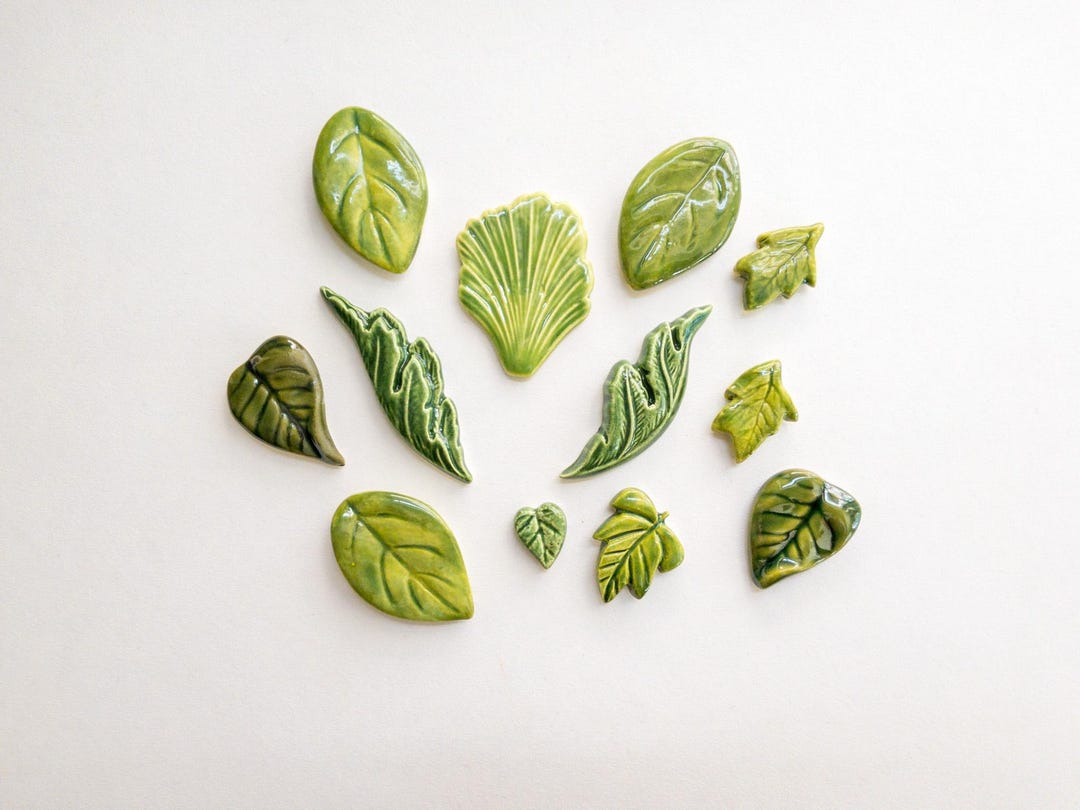 Leaves Leaf Mosaic Tile Tiles for Mosaics Crafts Mural Table Backsplash ...