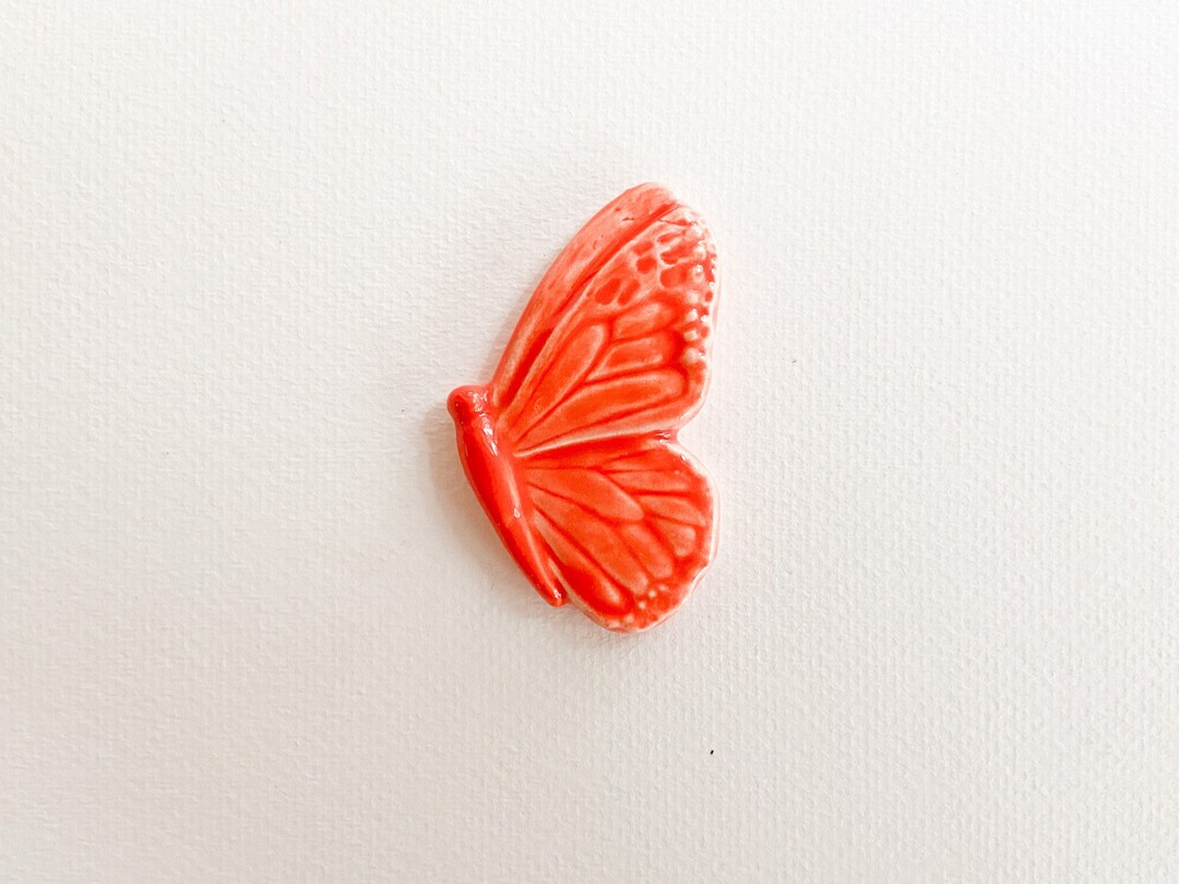 Coral Pink Ceramic Moth Butterfly Mosaic Tile Insect Bug for Mural ...