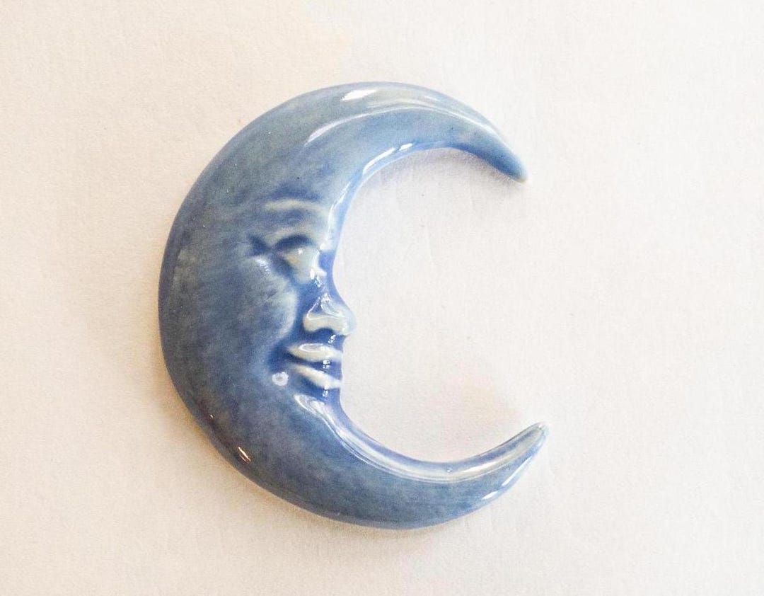 Blue Moon Ceramic Mosaic Tile for Mosaics Crafts Mural Table Backsplash ...