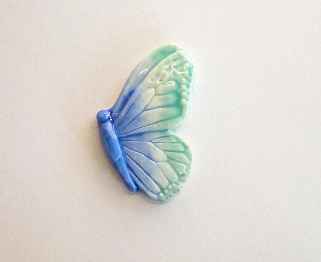Blue Teal Turquoise Ceramic Moth Butterfly Mosaic Tile Insect Bug for ...