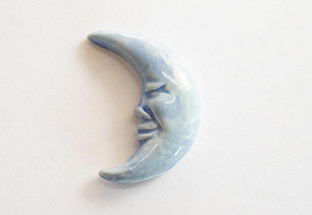Small Blue Moon Ceramic Mosaic Tile for Mosaics Murals Backsplash - Etsy