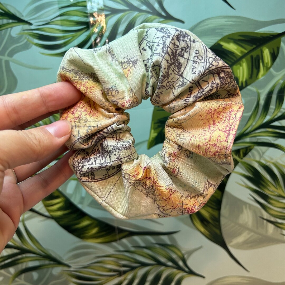 World Map Scrunchie - Back to School - Etsy