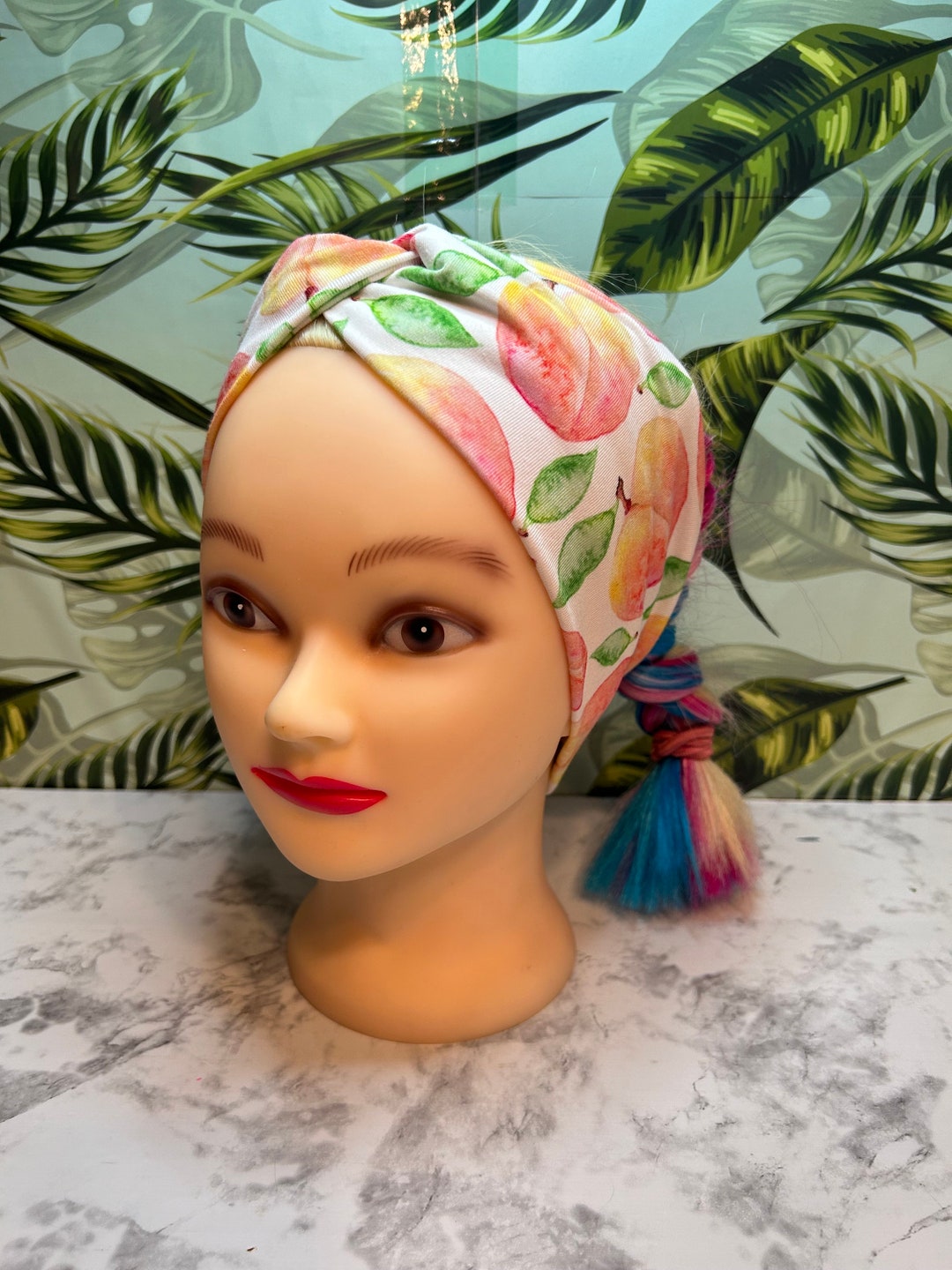 Peaches Faux-knot Headband - Rooty Tooty Fresh and Fruity - Etsy