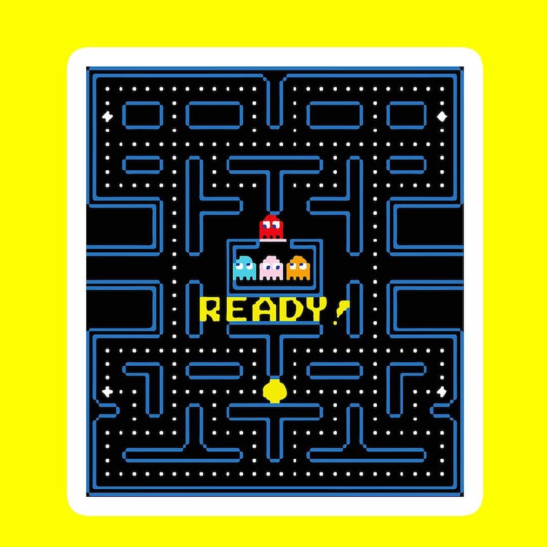STICKER PACK pac-man retro Arcade Stickers, Arcade Classics, Arcade ...