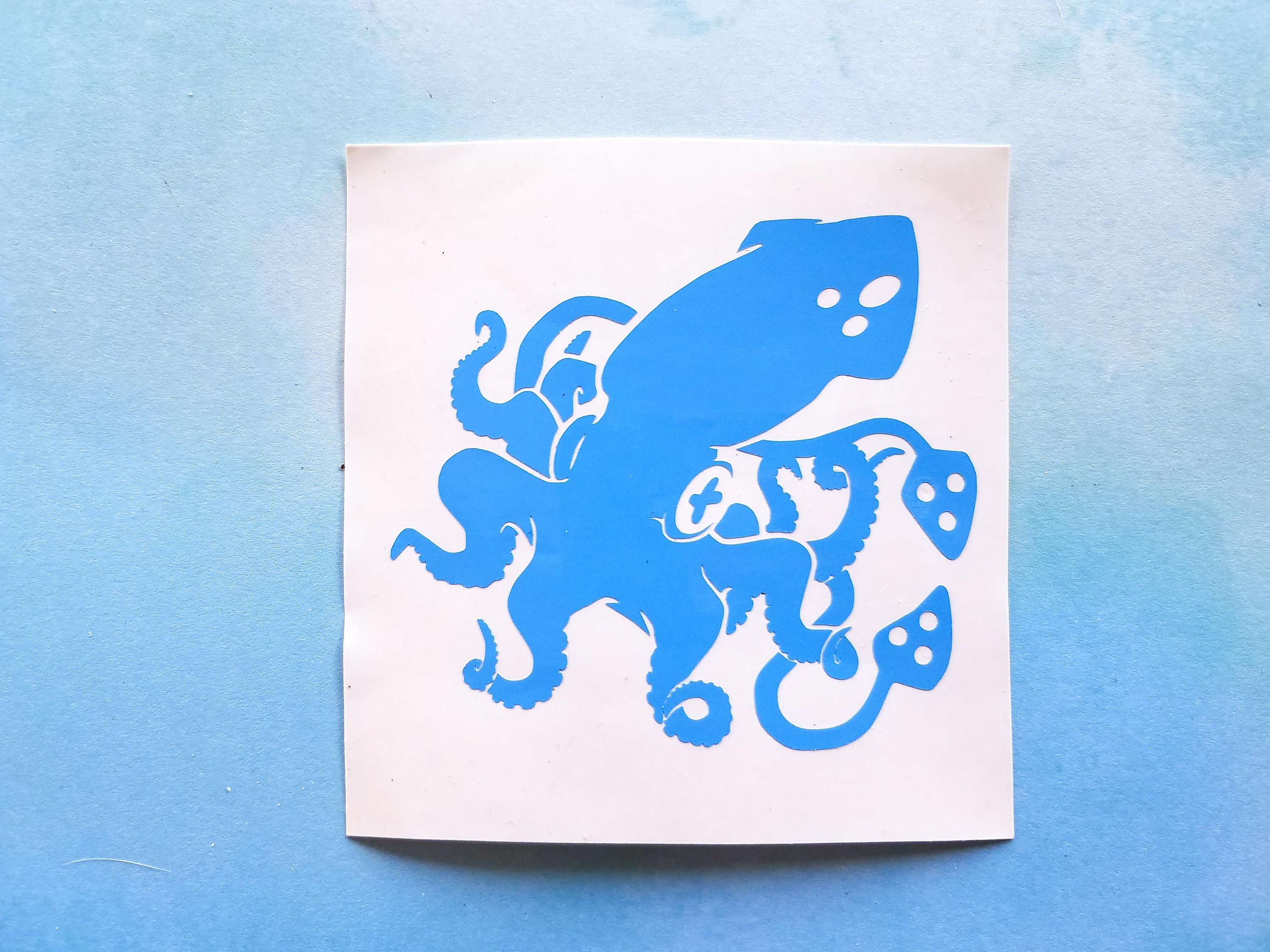 Squid Vinyl Decal - Etsy