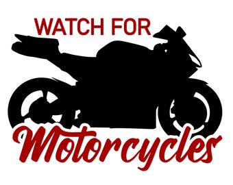 Watch for Motorcycles Svg - Etsy