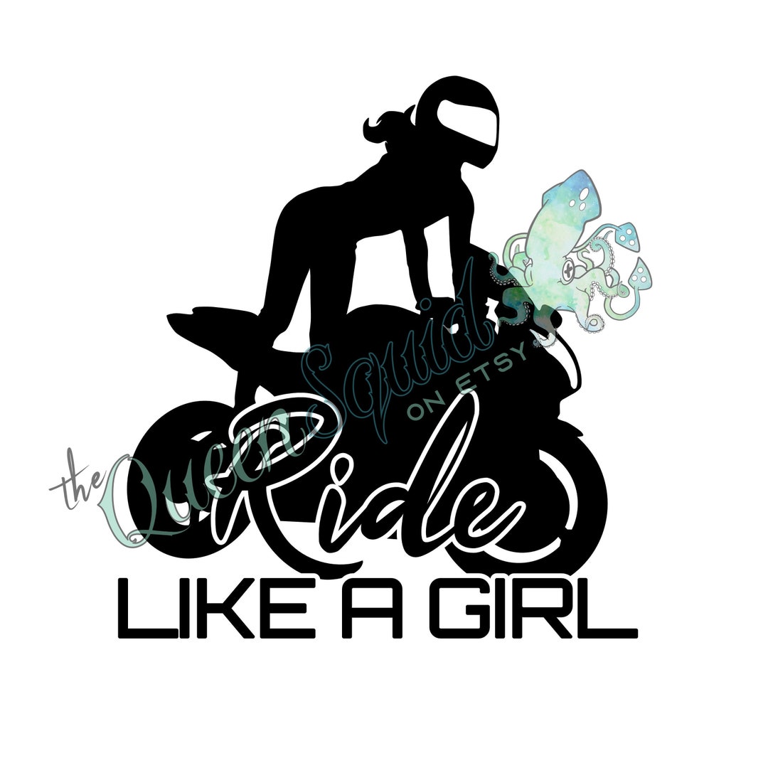 Ride Like a Girl Street Bike Decal Sticker - Etsy