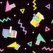 Retro 80's Confetti Pattern (repeating & Seamless) - Etsy