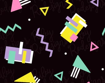 90s Confetti Pattern - Etsy UK