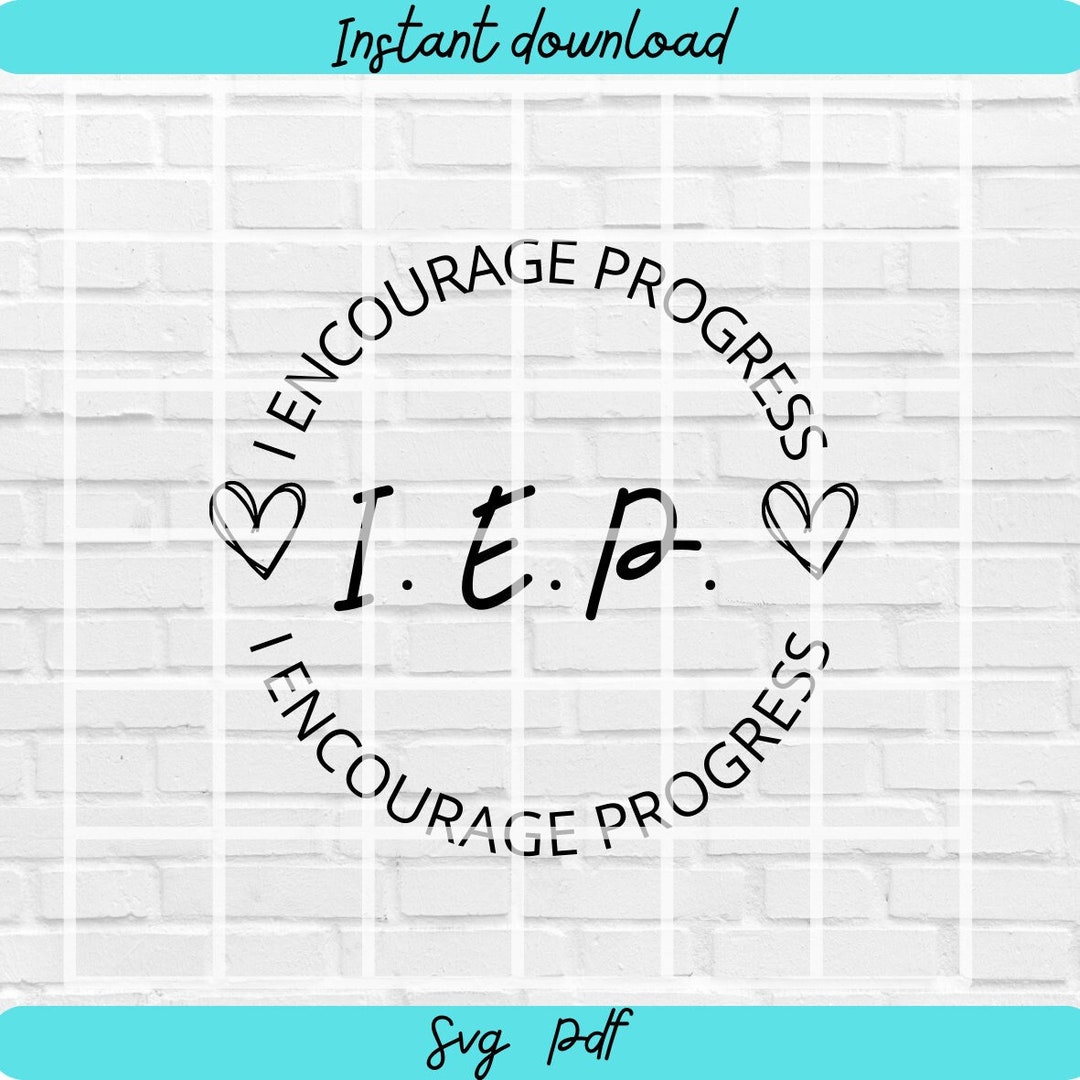 IEP I Encourage Progress Teacher SVG - Etsy