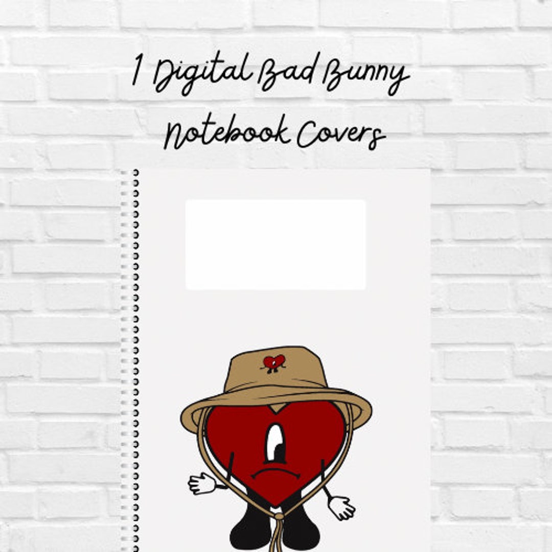 Bad Bunny Notebook Cover, Digital Notebook Covers, Goodnotes Covers - Etsy