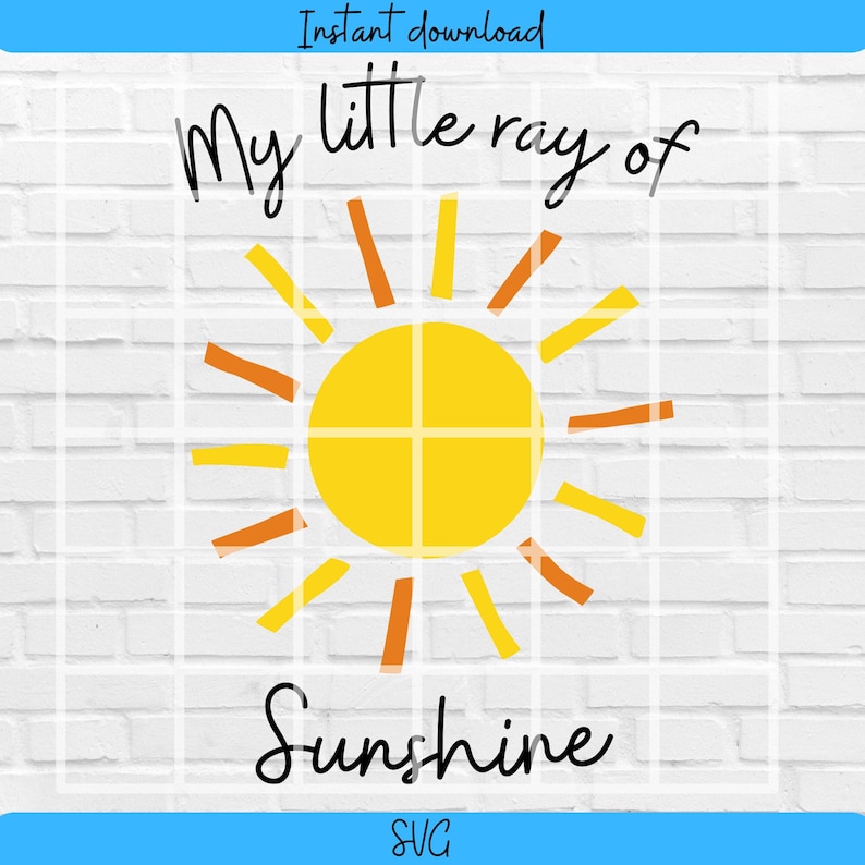 My Little Ray of Sunshine SVG | Digital - Etsy